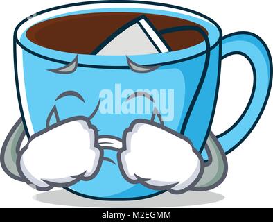 Crying tea bag character cartoon vector art collection Stock Vector ...