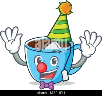Clown tea bag character cartoon vector art Stock Vector Image & Art - Alamy