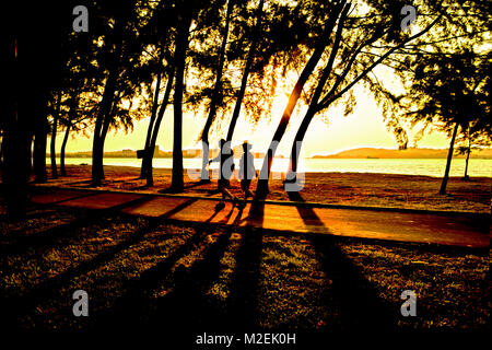 afternoon activities during sunset Stock Photo - Alamy