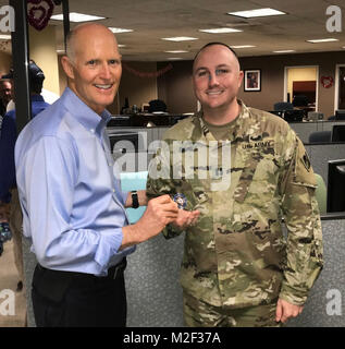 Florida Army National Guard Colonel Tad Warfel, commander of the ...