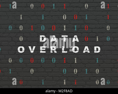Data concept: Data Overload on wall background Stock Photo - Alamy