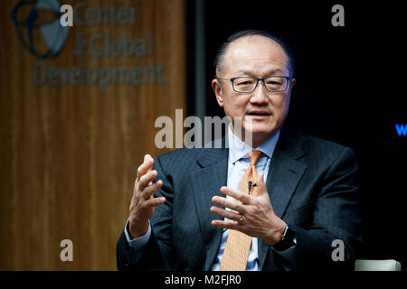 Washington, DC, USA. 7th Feb, 2018. World Bank President Jim Yong Kim ...
