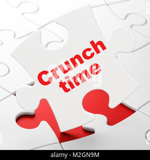 Finance concept: Crunch Time on wall background Stock Photo - Alamy