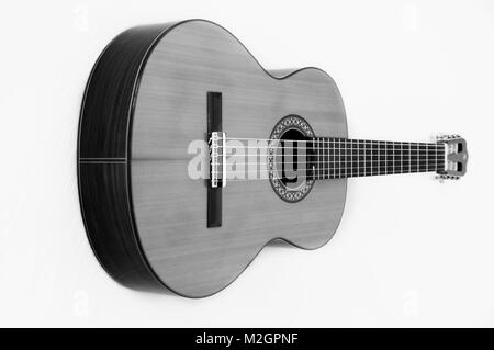 Classical guitar in horizontal position Stock Photo - Alamy