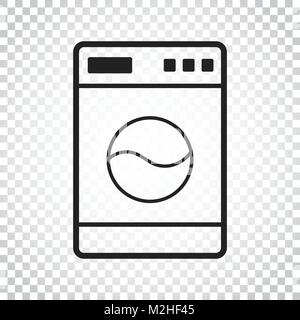 Washer flat vector icon. Laundress sign symbol flat vector illustration ...