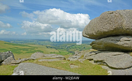 Roos Tor, Dartmoor National Park, Devon Stock Photo - Alamy