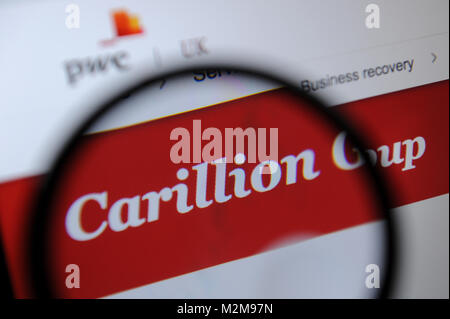 The Carillion Group logo on PWC website Stock Photo - Alamy