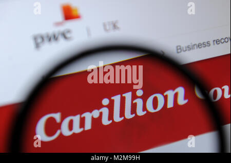 The Carillion Group logo on PWC website Stock Photo - Alamy