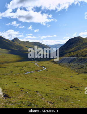 Driving the Albulapass in Switzerland, panorama Stock Photo - Alamy