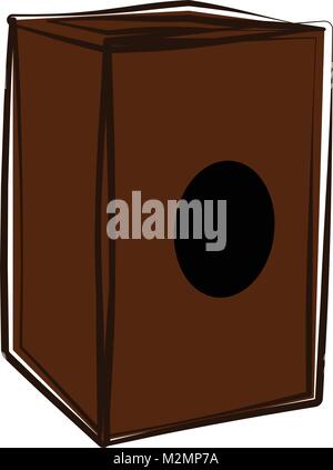 Isolated cajon. Musical instrument Stock Vector Image & Art - Alamy