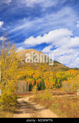 Gothic Mountain, Washington Gulch Road, Crested Butte, Colorado, USA ...