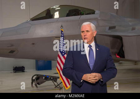 Vice President Mike Pence speaks about the coronavirus in the James ...