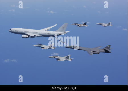 A RAAF KC-30A Multi-Role Tanker Transport from 33 Squadron, left ...