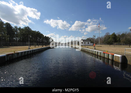 Chesapeake Virginia Intracoastal Waterway Deep Creek Lock Park Stock ...