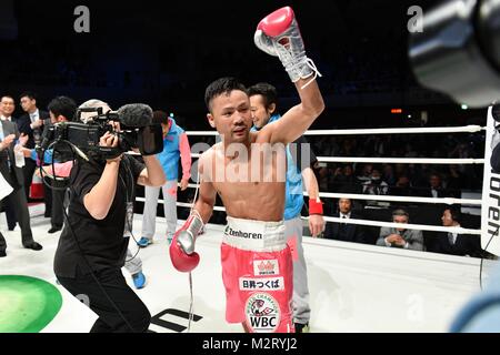 Naha, Okinawa, Japan. 4th Feb, 2018. Moises Fuentes (MEX) Boxing ...