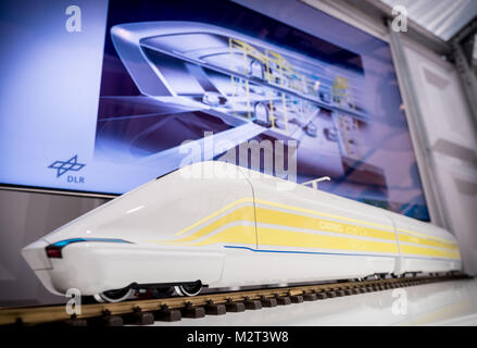 Model of the NGT CARGO Concept Train photographed during the ...