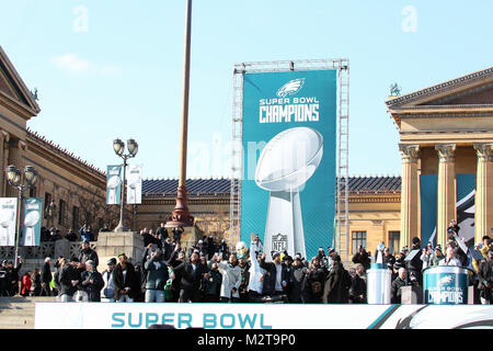 Philadelphia, PA, USA. 8th Feb, 2018. Philadelphia Eagles celebrate ...
