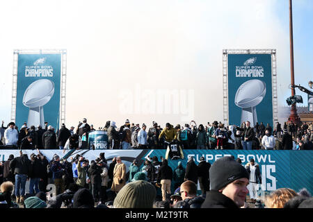 Philadelphia, PA, USA. 8th Feb, 2018. Philadelphia Eagles celebrate ...