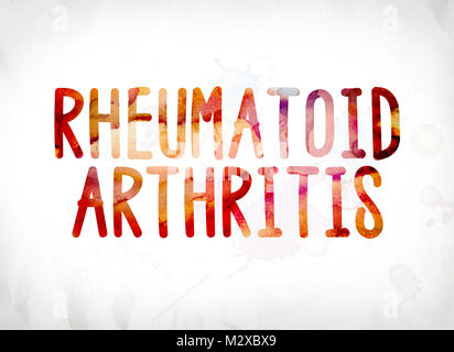 The word Arthritis concept and theme painted in black ink on a ...