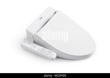 Control panel of TOTO Washlet, bidet toilet seat on white background ...