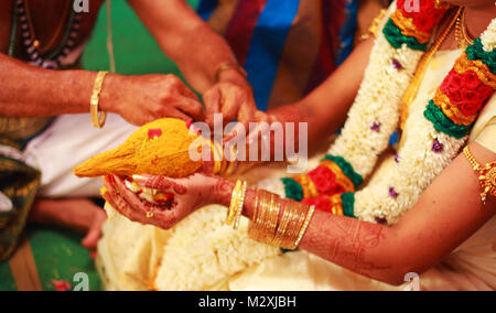South Indian wedding rituals, Indian wedding rituals background Stock ...