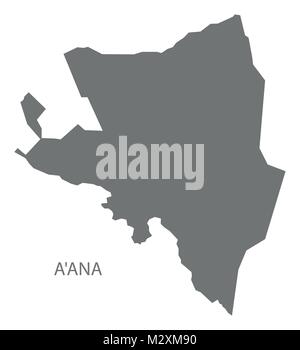 Map of Samoa with regions. Just a simple country border map with region ...