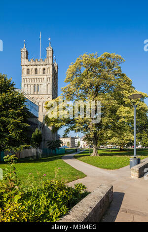 Exeter Cathedral Devon England Stock Photo - Alamy