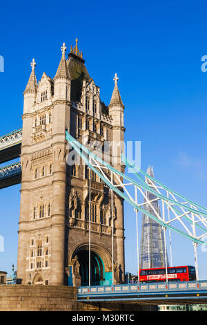 The Shard and Tower Bridge, London Stock Photo - Alamy