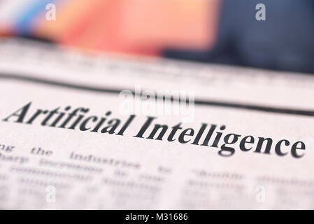 Robot with text AI - symbol of artificial intelligence. High quality ...