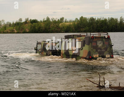 SUSV swim 3 by 1 Stryker Brigade Combat Team Arctic Wolves Stock Photo ...