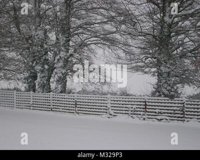 A snowy winter in Chesterfield Stock Photo - Alamy