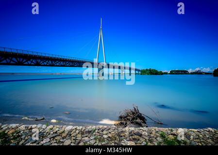 Modern design hang bridge in Anaklia Georgia Stock Photo - Alamy