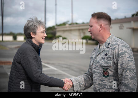 34th Fighter Squadron Commander Lt. Col. George Watkins lifts off from ...