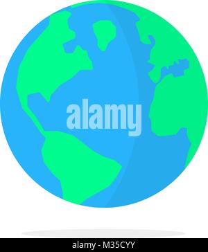 Ecology earth globe icon, simple style Stock Vector Image & Art - Alamy
