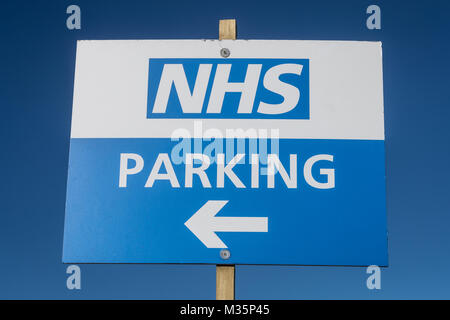 NHS car parking sign Stock Photo - Alamy