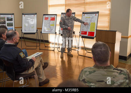 Col. Rodney Painting, commander 225th Engineer Brigade briefs Louisiana ...
