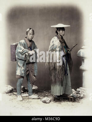 1860's Japan - portrait of a man in winter clothing Stock Photo - Alamy