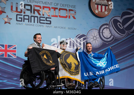 Team SOCOM member Christopher "Lars" Lofgren powers through the water ...