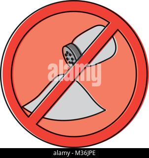 no salt sign prohibition stop symbol Stock Vector Image & Art - Alamy