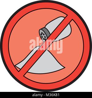 no salt sign prohibition stop symbol Stock Vector Image & Art - Alamy