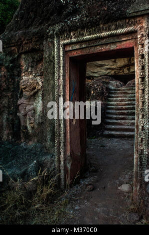 Ancient Dharashiv Caves Stock Photo - Alamy