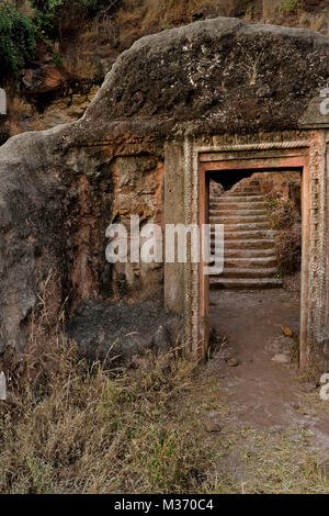 Ancient Dharashiv Caves Stock Photo - Alamy