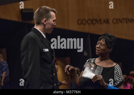 AKRON, Ohio (April 19 2017) Chief Musician Beth Revell sings a solo ...