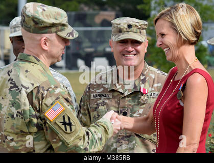 Lieutenant Colonel Kris Marshall, outgoing commander of the 177th ...