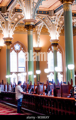 Interior of the ANZ Gothic Bank building in Melbourne's CBD Stock Photo ...