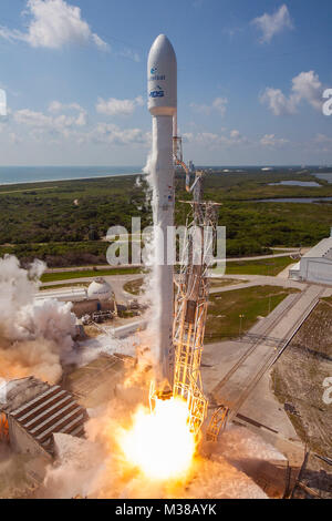 The Eutelsat ABS satellite was launched aboard a Falcon 9 rocket from ...