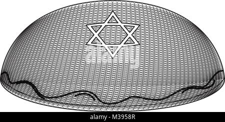 Jewish kippa outline Stock Vector Image & Art - Alamy