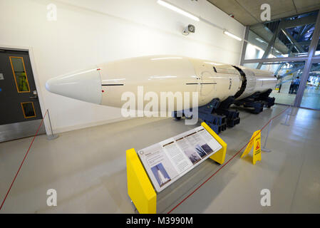 The Polaris SLBM missile. A submarine-launched ballistic missile (SLBM ...