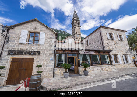 Restaurant Conte, Perast, Montenegro Stock Photo - Alamy