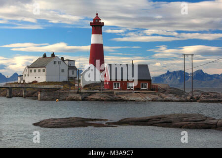 Photo of the Tranoy Lighthouse located on the islet of Tranoy; Nordland ...